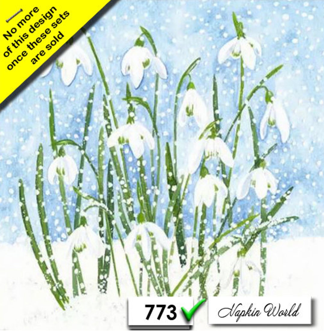 FREE SHIP Two Paper Luncheon Decoupage Art Craft Napkins design 773 ...
