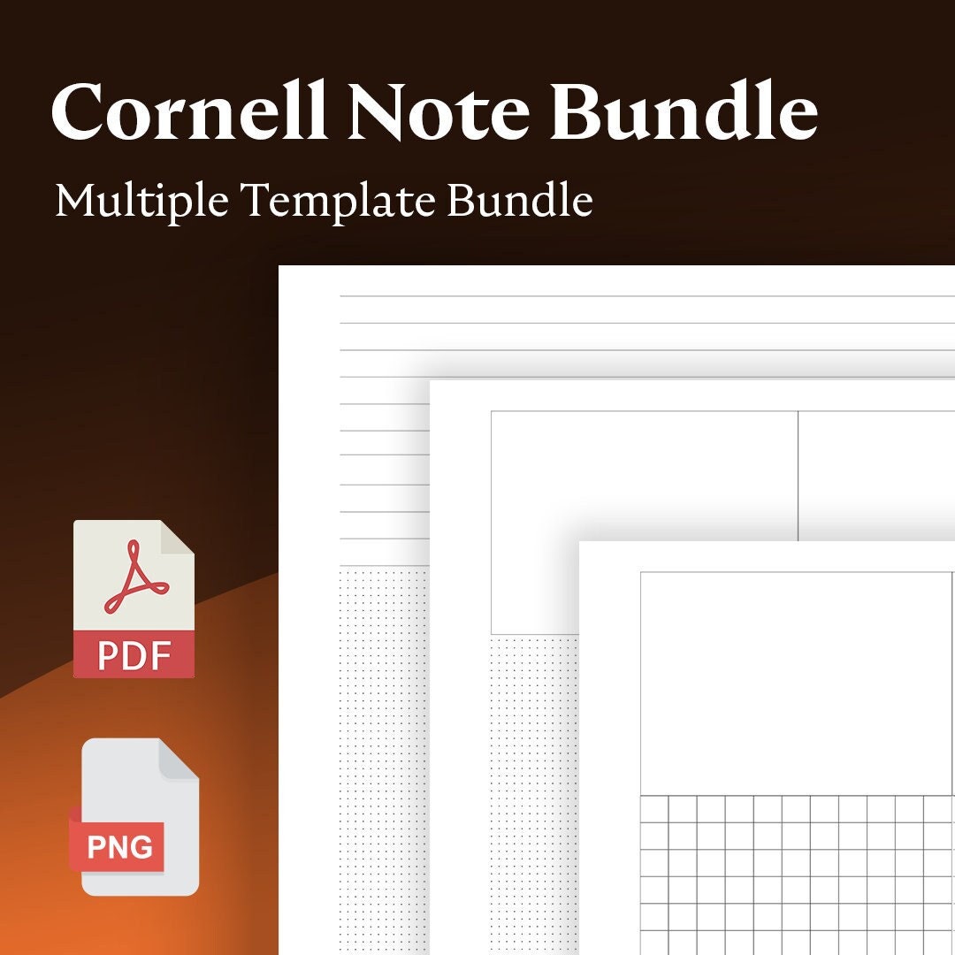 Cornell Note Bundle - Etsy