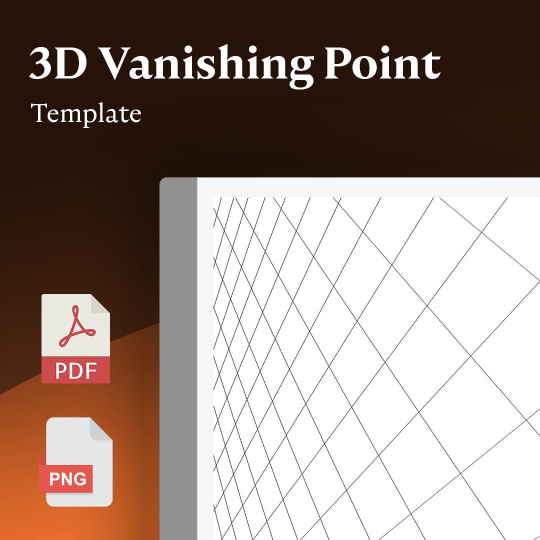 3D Vanishing Point Template - Etsy