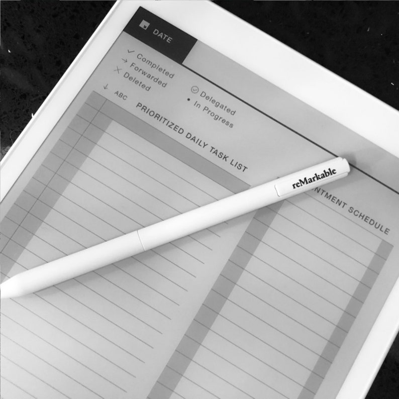 Remarkable Task List Template