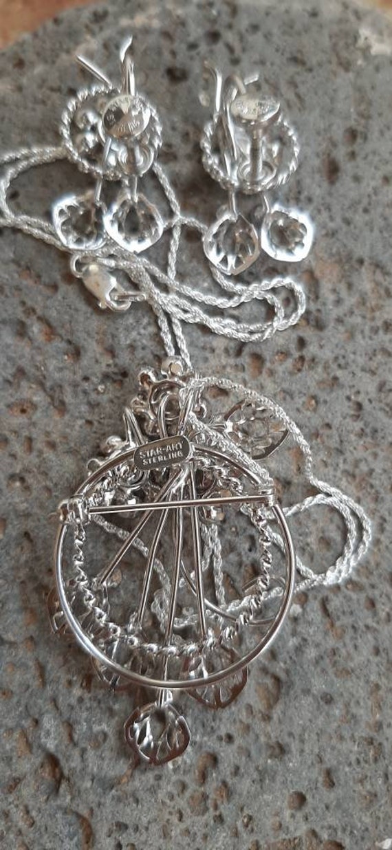 Beautiful Star Art Sterling Silver Pin and Pendant Ne… - Gem