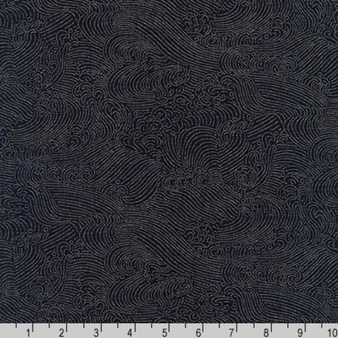 Sevenberry Nara Homespun Black Wave SB-88333D2-4 - Etsy
