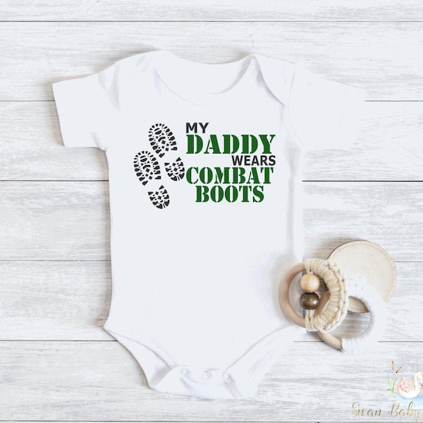 My Daddy Wears Combat Boots - Etsy