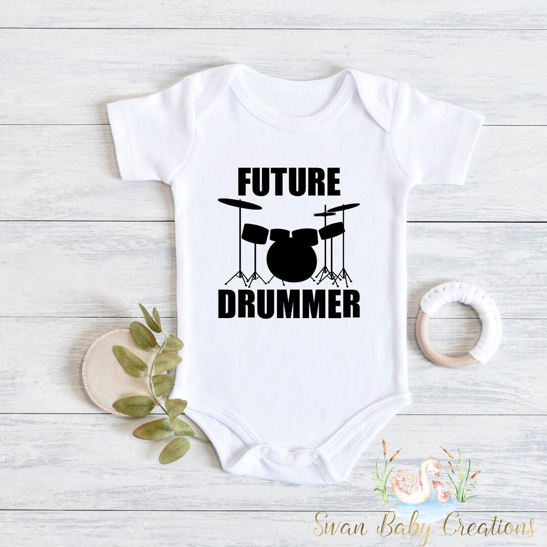 Future Drummer , Jam With Daddy Baby , Rock Baby Band Member Baby ...