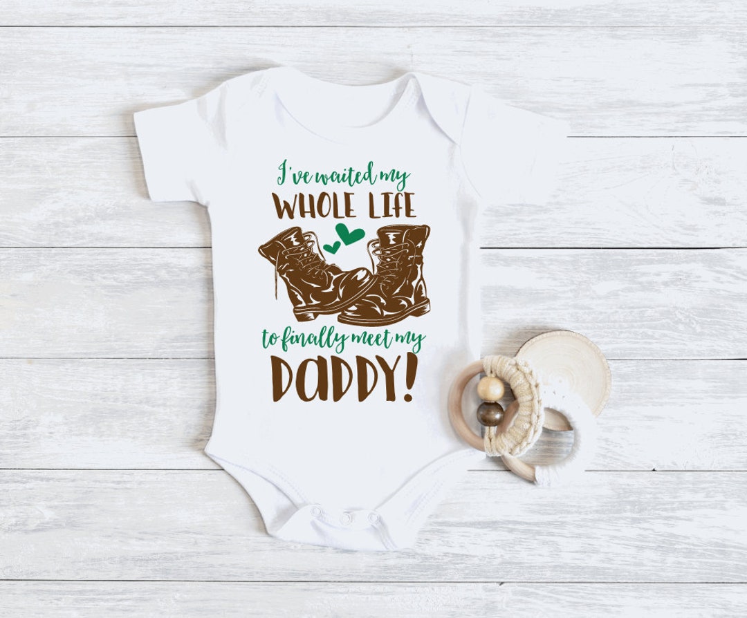 Military Reunion Baby Bodysuit, Daddy Coming Home Outfit - Etsy