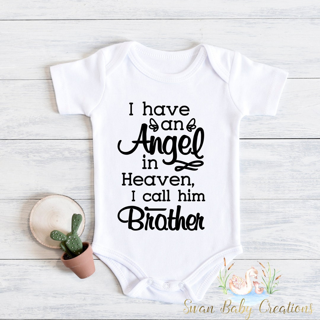 I Have an Angel in Heaven Brother, in Memory Of, Custom Baby Shower ...
