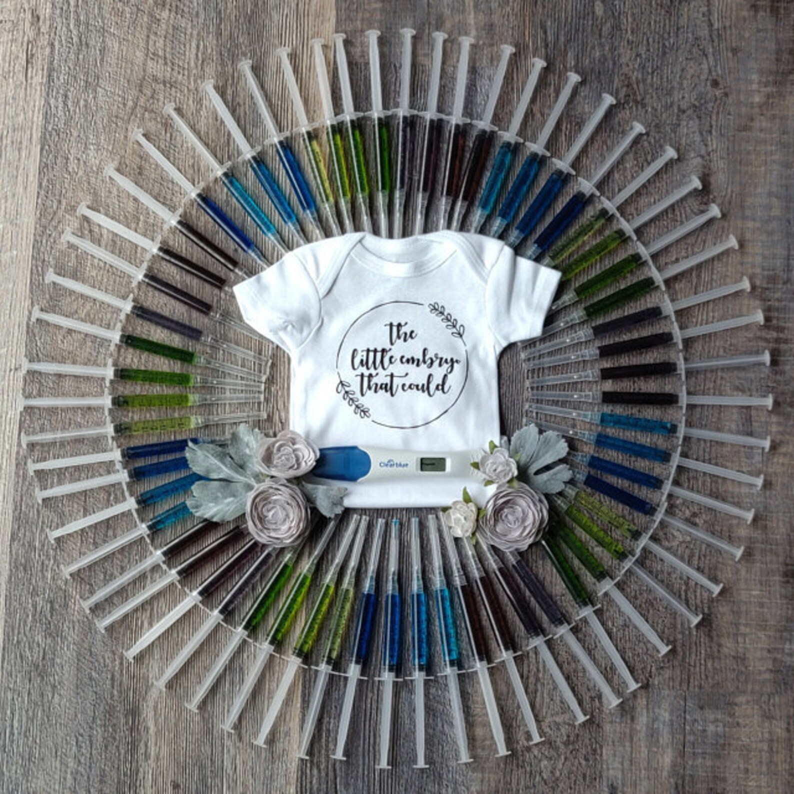 IVF Baby Announcement Bodysuit: Little Embryo Miracle Outfit - Etsy