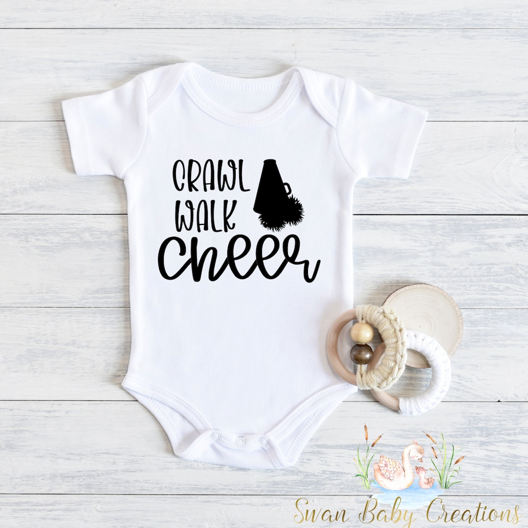 Crawl Walk Cheer Baby Bodysuit: Future Cheerleader Outfit - Etsy Australia