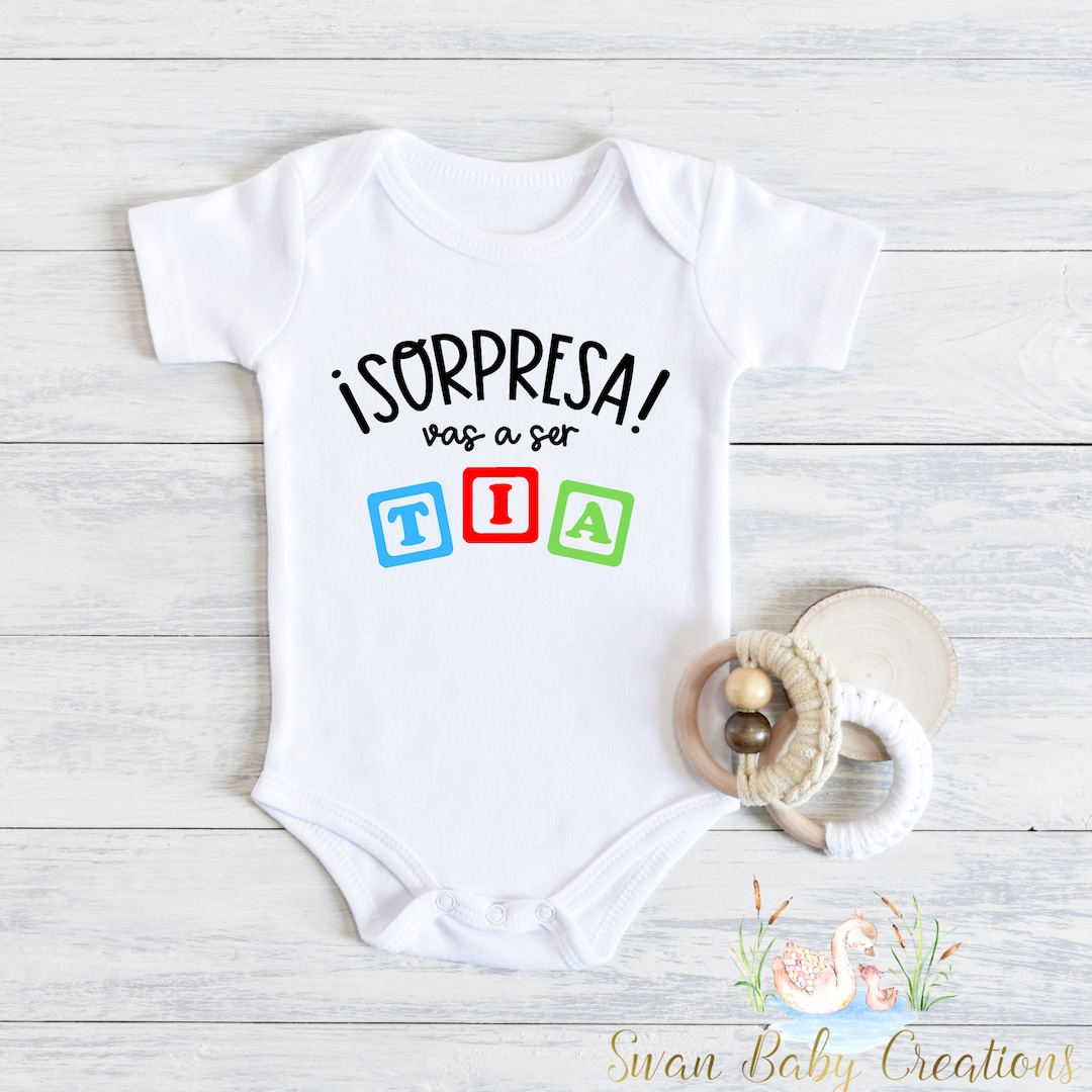 Sorpresa Vas a Ser Tia , Baby Announcement in Spanish, Spanish ...