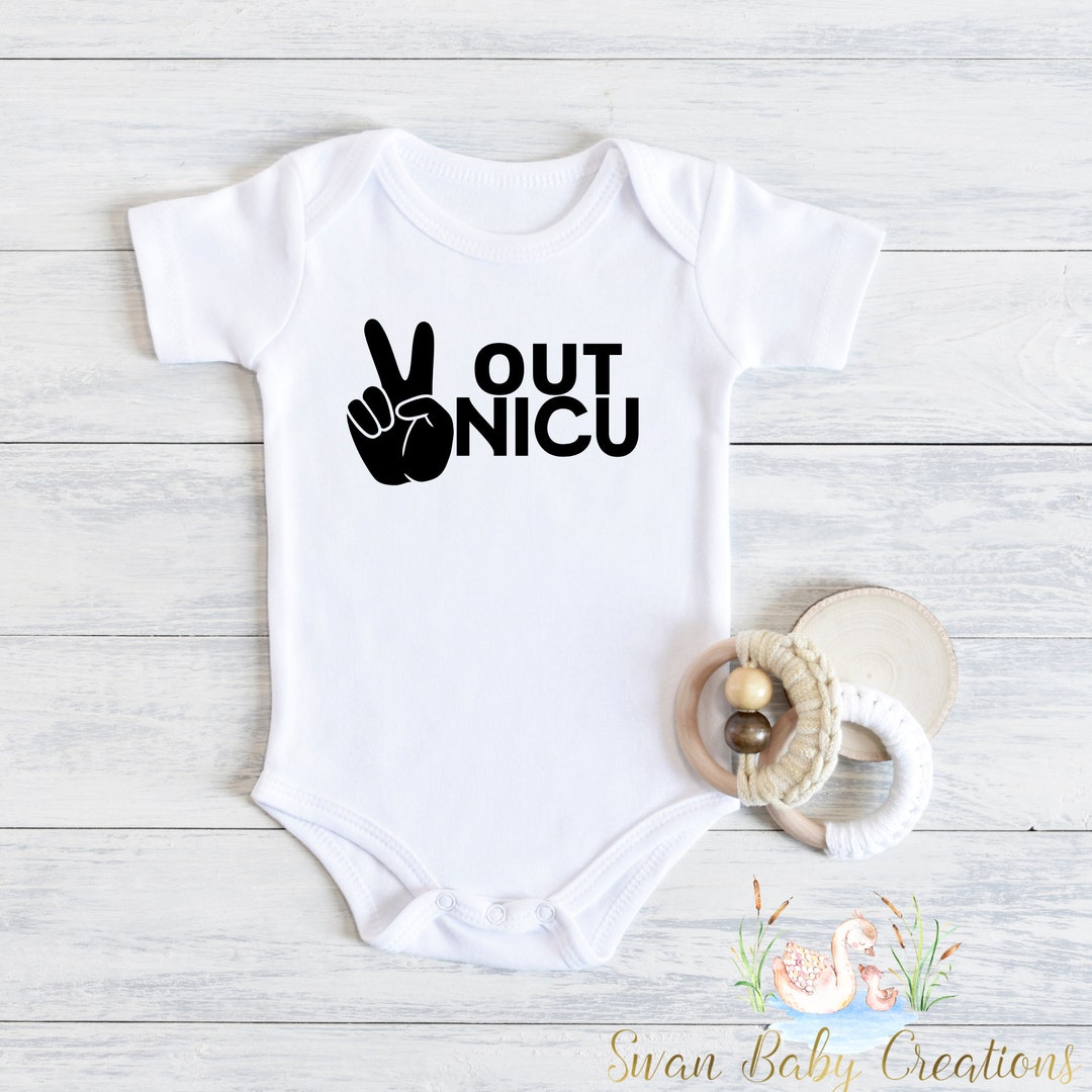 Peace Out NICU Bodysuit, Rainbow Baby, Going Home Outfit - Etsy
