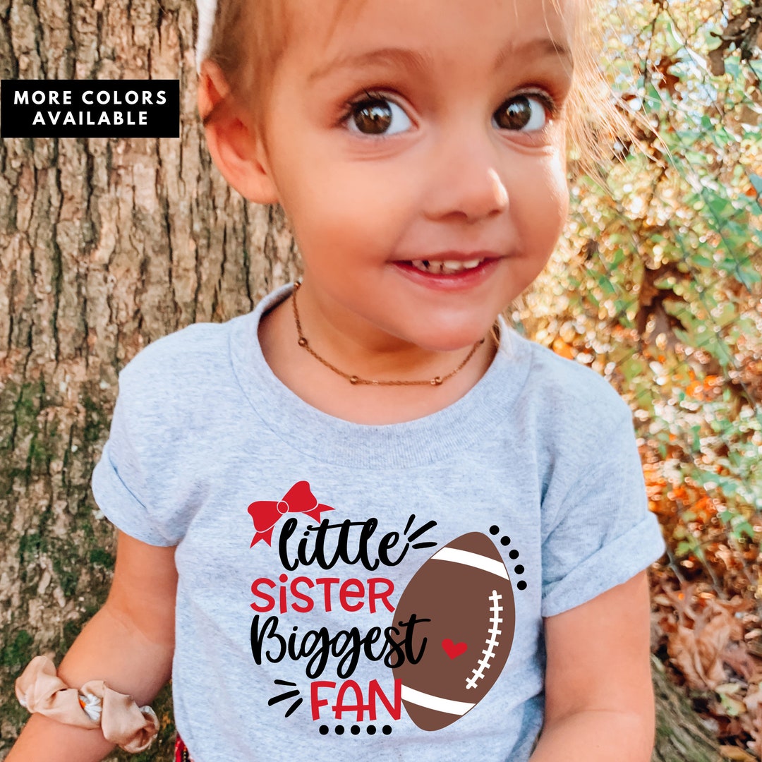 Football Little Sister Shirt: Toddler Game Day Outfit - Etsy