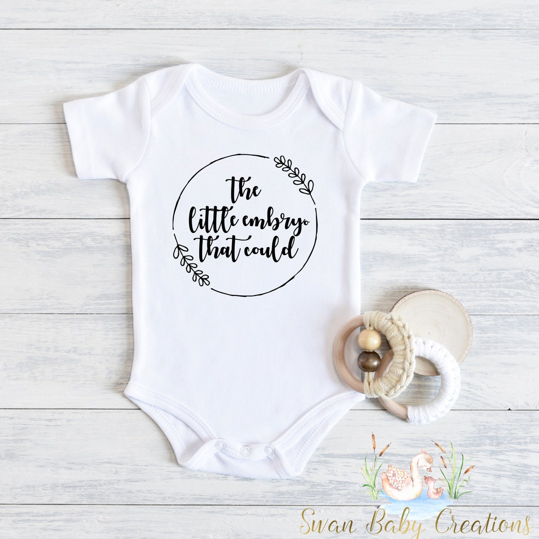 IVF Baby Announcement Bodysuit: Little Embryo Miracle Outfit - Etsy