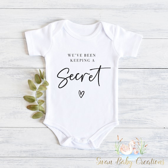 We've Been Keeping a Secret Baby Coming Soon Onesie - Etsy