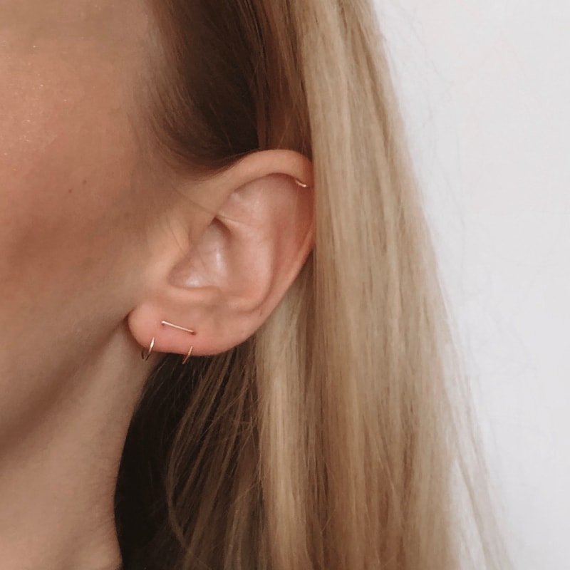 Double Lobe Piercing - Etsy