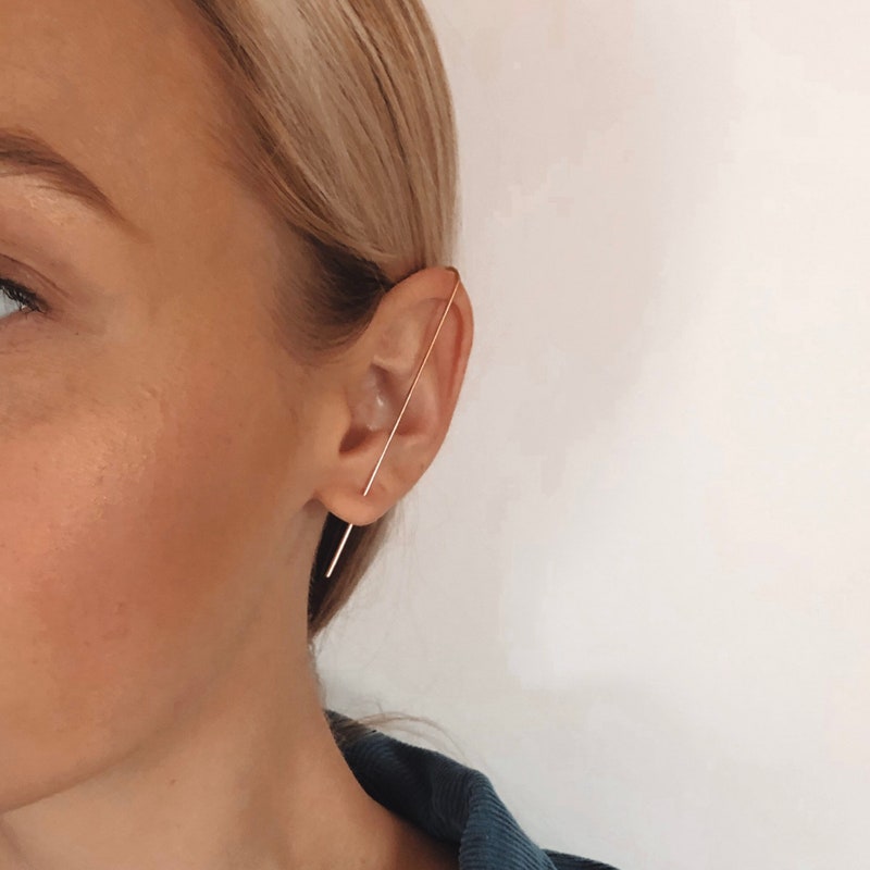 Ear Pin Earrings - Etsy