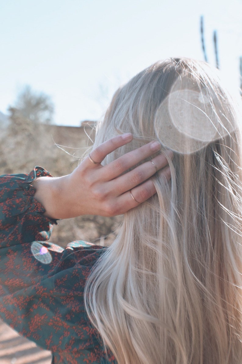 Adjustable Basic Open Ring Band / Handmade / 18 Gauge / 14k | Etsy