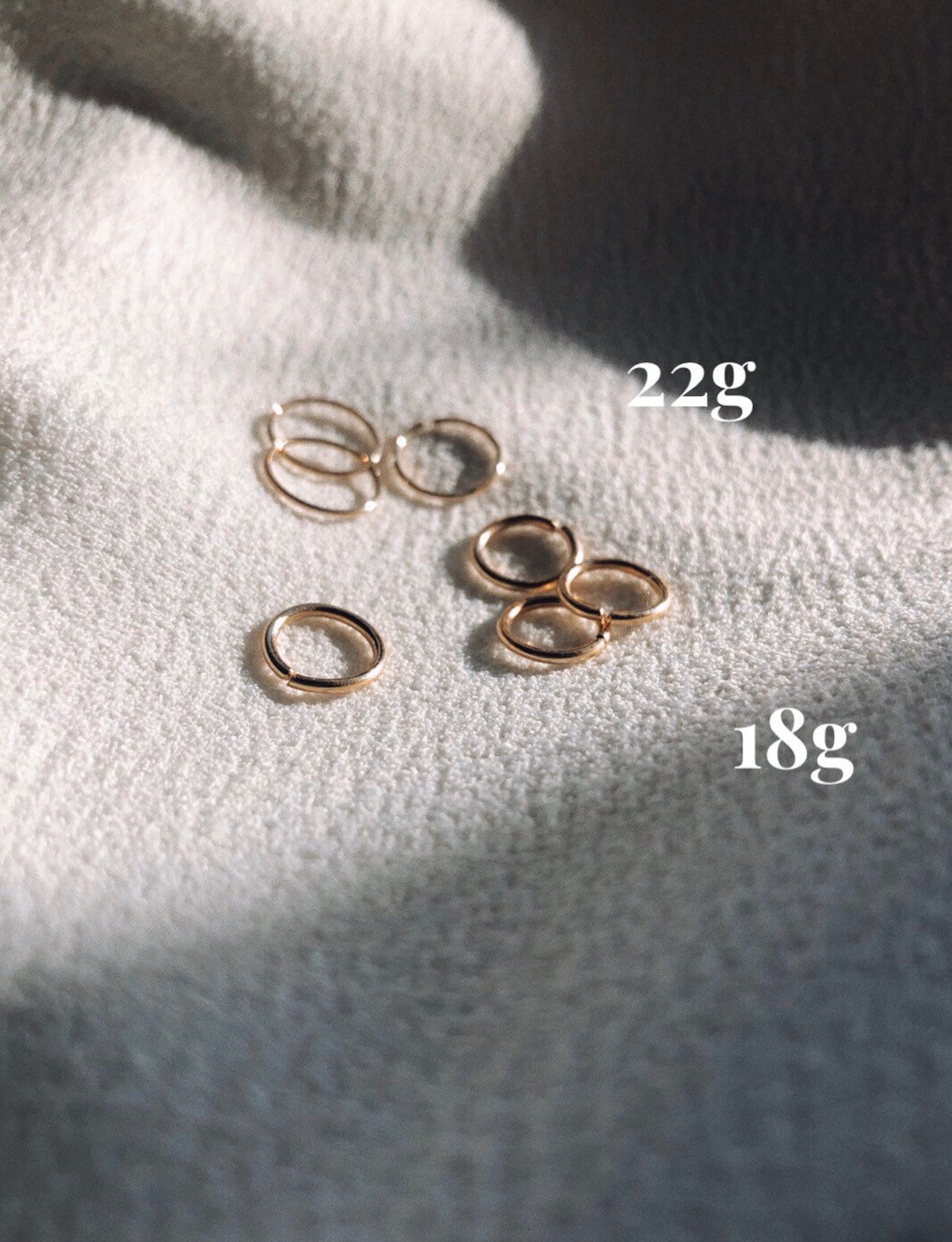 6mm Tiny Hoops Earrings / 18 or 22 Gauge / 14k Yellow or Rose - Etsy