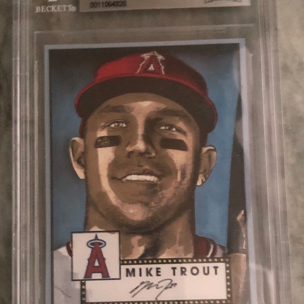 Signed Mike Trout Card - Etsy