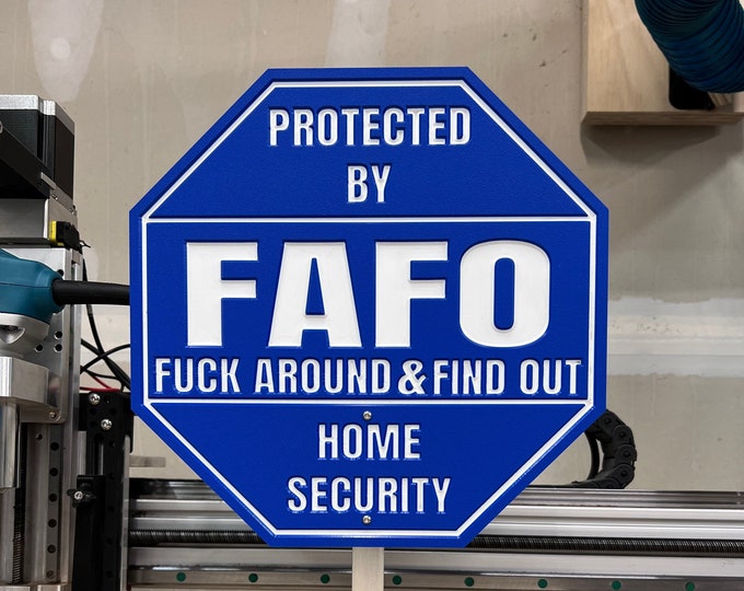 FAFO Home Security Sign - Etsy