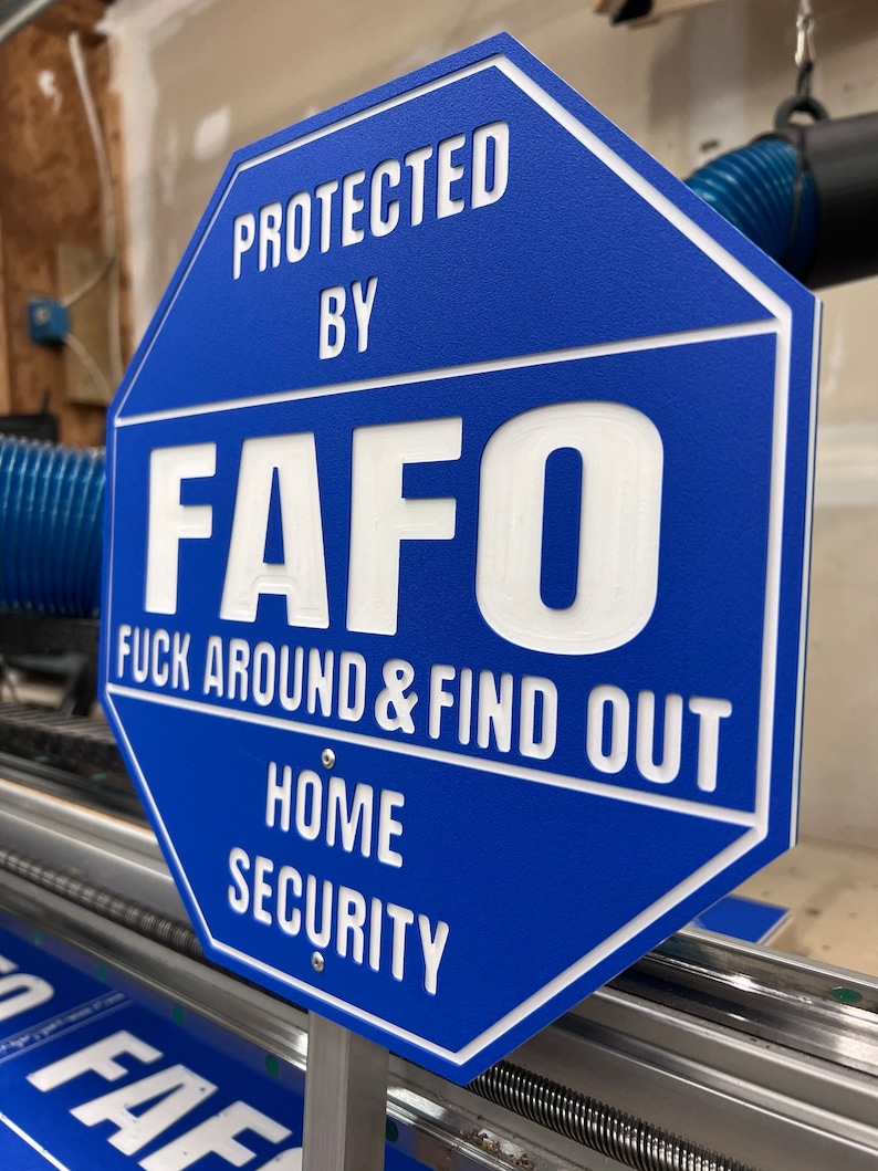 FAFO Home Security Sign - Etsy