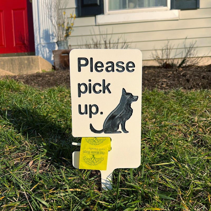 Dog Poop Sign - Etsy