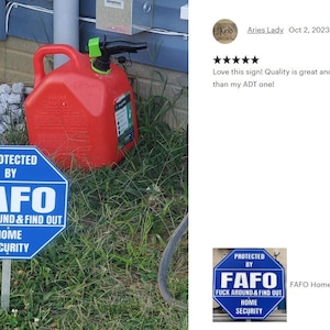 FAFO Home Security Sign - Etsy