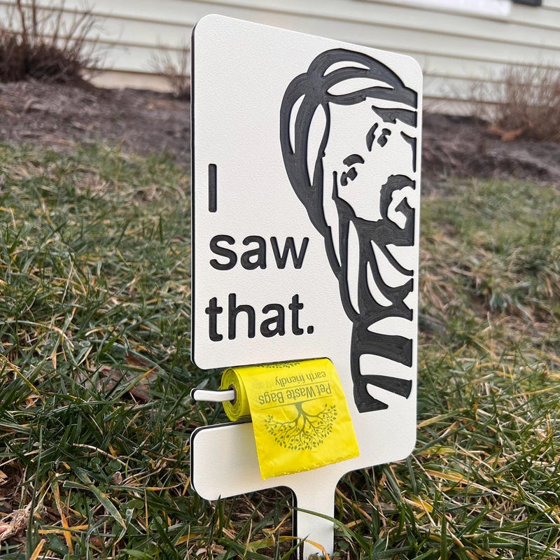 Dog Poop Signs for Lawn - Etsy
