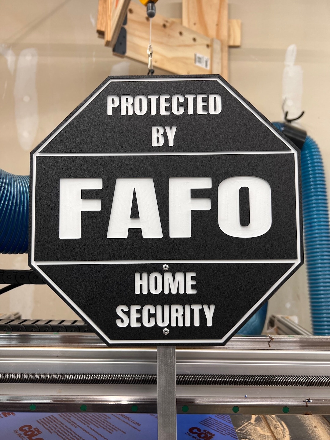 HOA Friendly Black FAFO Home Security Sign - Etsy