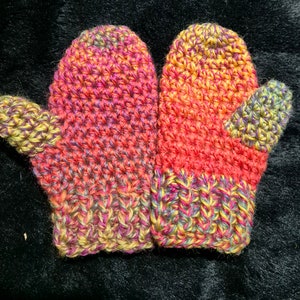 Rainbow Mittens - Etsy