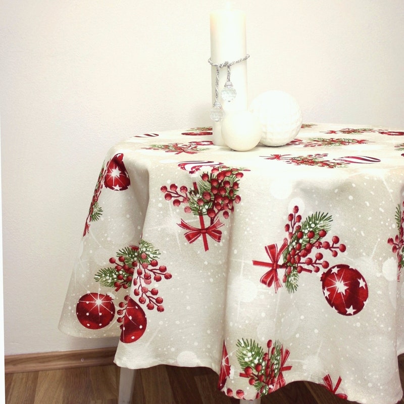 Christmas Tablecloth - Etsy