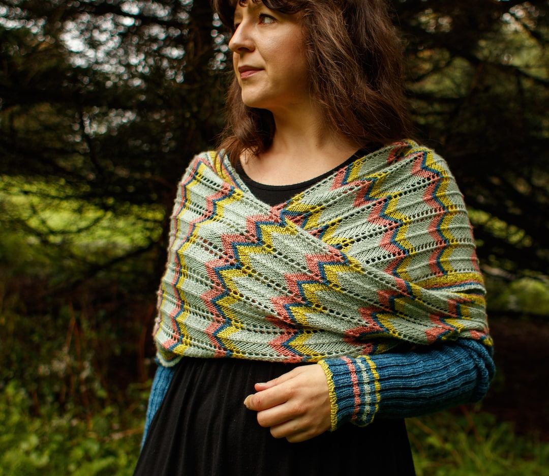 PDF KNITTING PATTERN - Foxy Sweater Scarf - Knit Pattern - Scarf ...