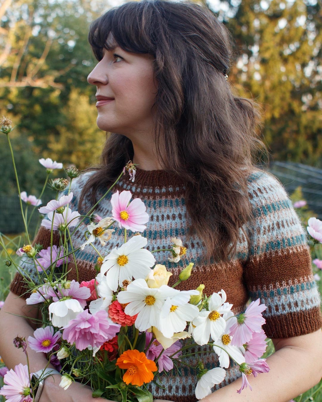 PDF Knitting Pattern - Brick Lane Sweater - Yoke Sweater - Sweater ...