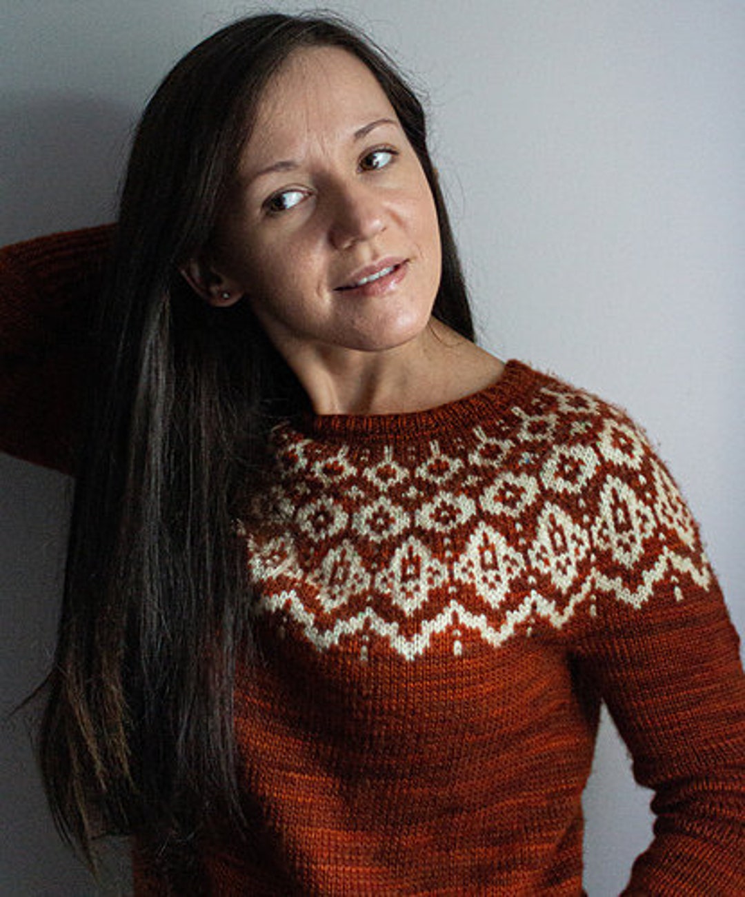 KNITTING PATTERN - Foxhole Sweater - PDF Knitting Pattern - Yoke ...