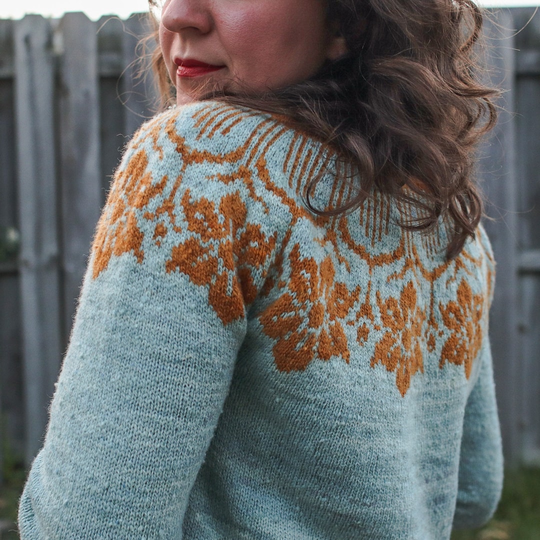 KNITTING PATTERN - Fatherland Sweater - PDF Knitting Pattern - Yoke ...