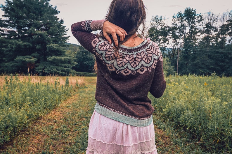 Calyx Sweater PDF Knitting Pattern - Etsy