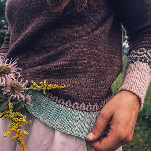 Calyx Sweater PDF Knitting Pattern - Etsy