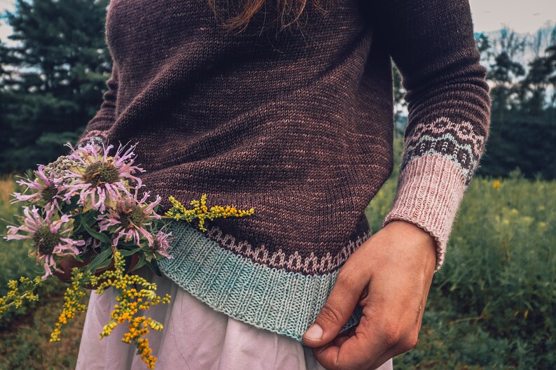 Calyx Sweater PDF Knitting Pattern - Etsy