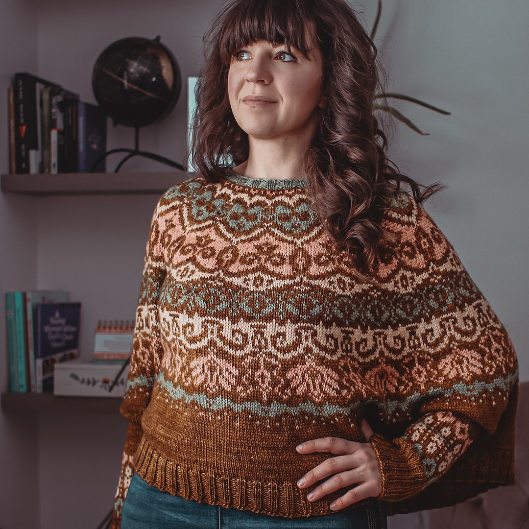 KNITTING PATTERN - Cottage Swoncho - PDF Knitting Pattern, Sweater ...