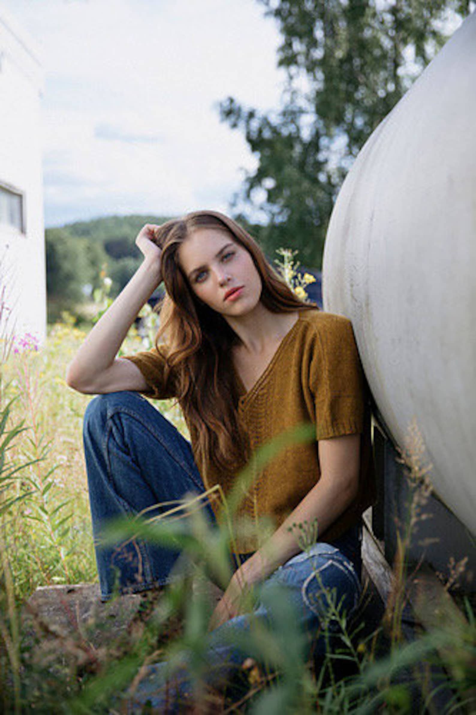 KNITTING PATTERN - Adventitious Top - Modern Knitting, PDF Knitting ...