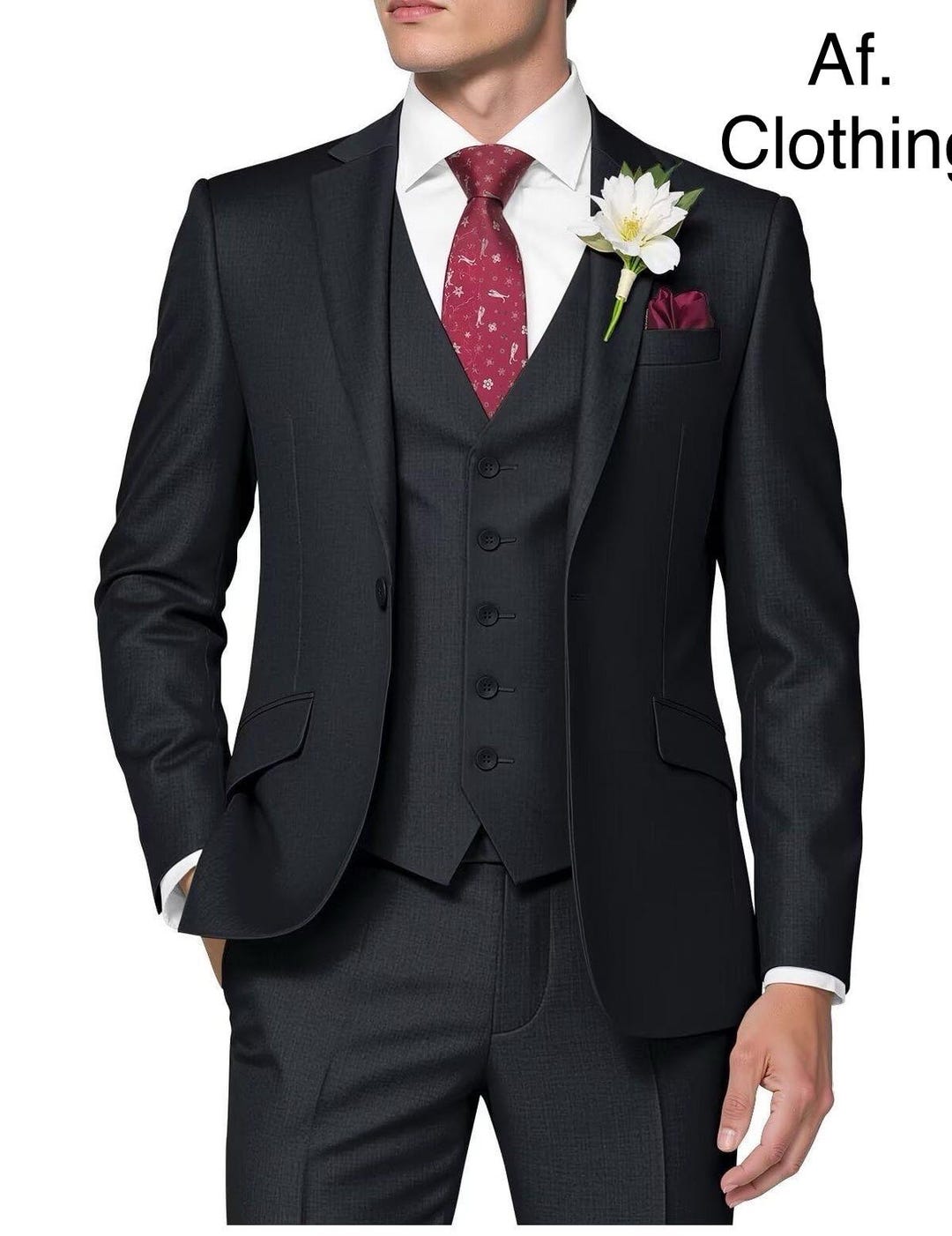 Bespoke Men's 3-piece Terry Rayon Suit: Wedding, Party, Formal Wear - Etsy