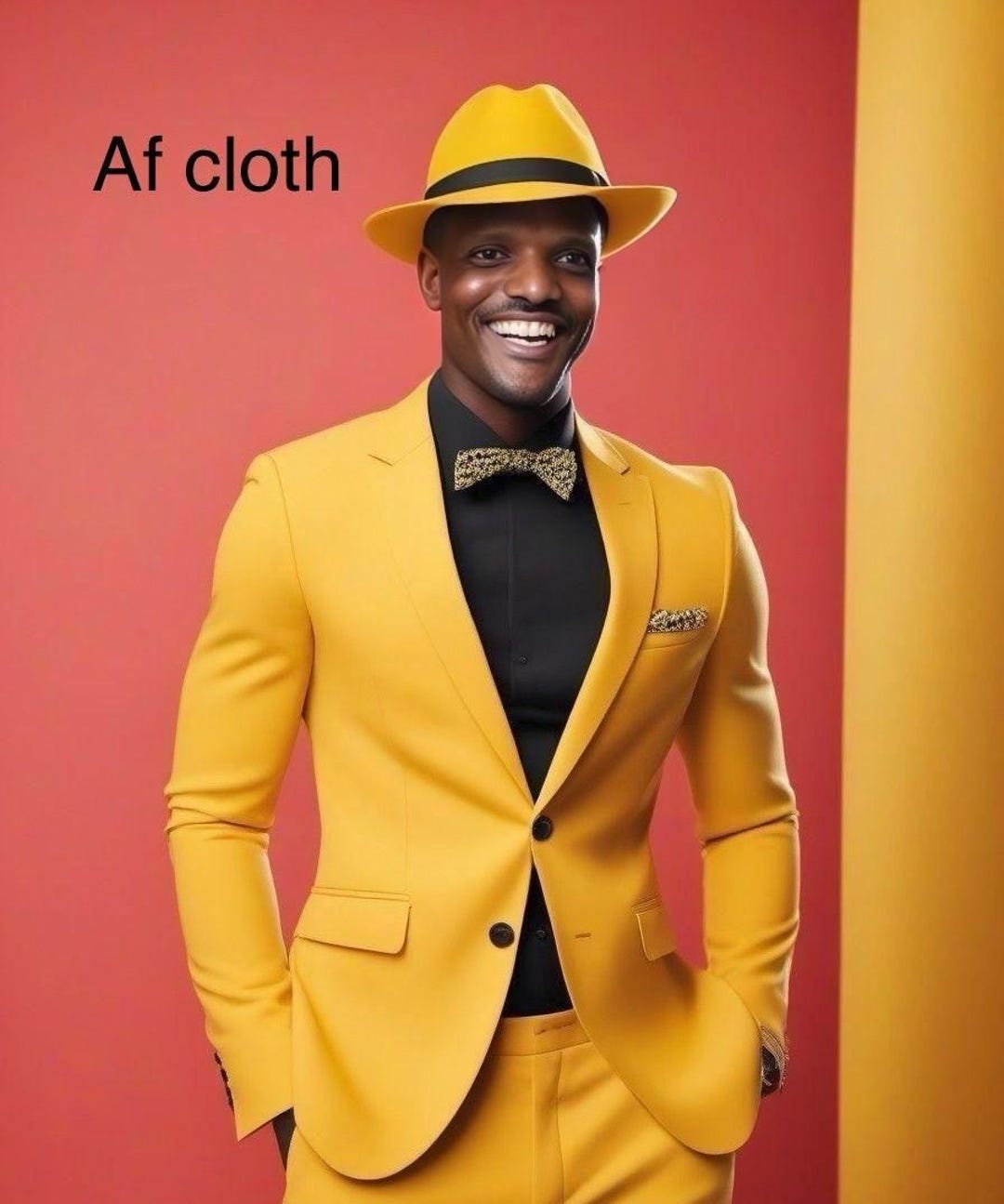 Yellow Prom Suit: Slim Fit Terry Rayon 2-piece - Engagement, Ethnic ...