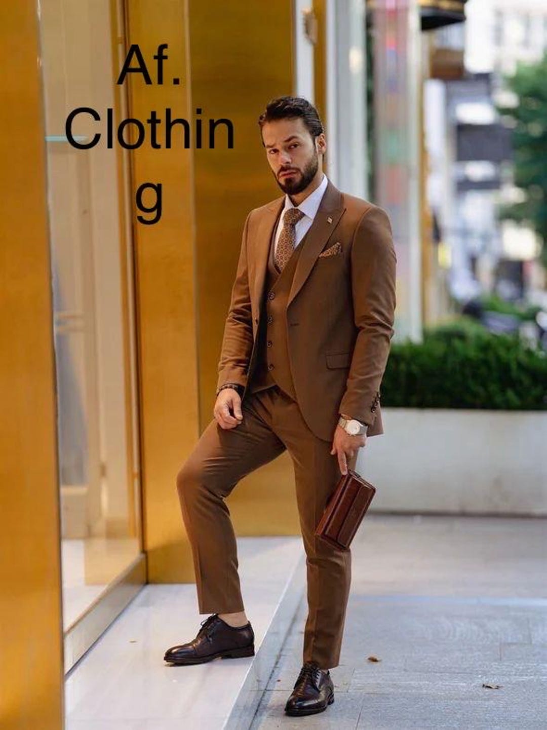 Chocolate Brown 3-piece Suit: Terry Rayon, Bespoke Fit - Etsy