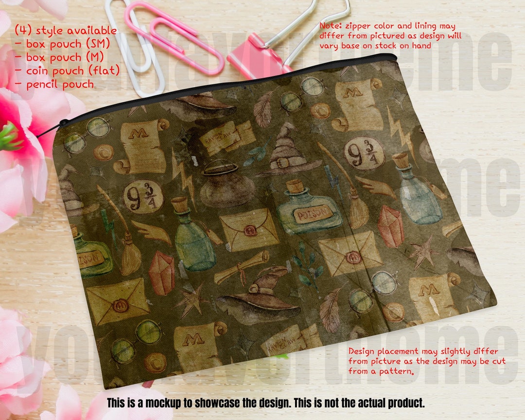 Wizards School Zipper Pouch, Cosmetic Pouch, Travel Bag, Make up Bag 1 ...