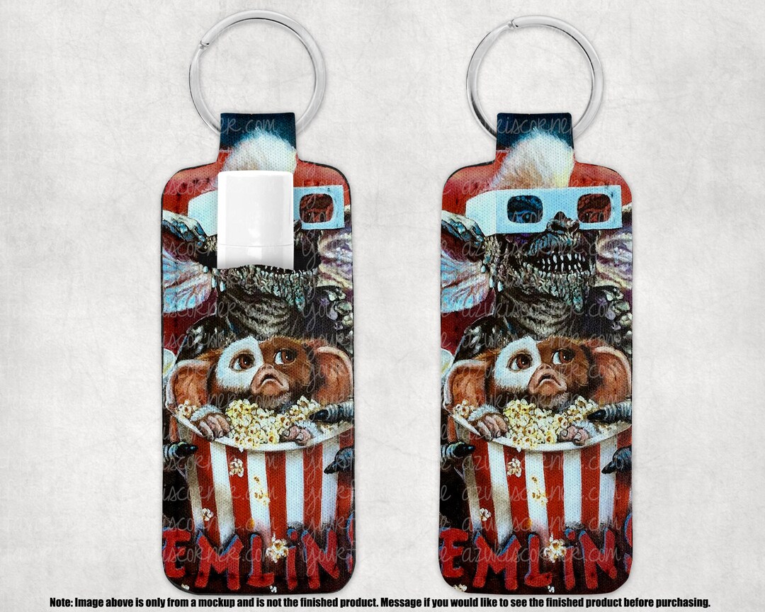 Horror Chapstick Keychain Holder, 80's Horror Movie Keychain, Halloween ...