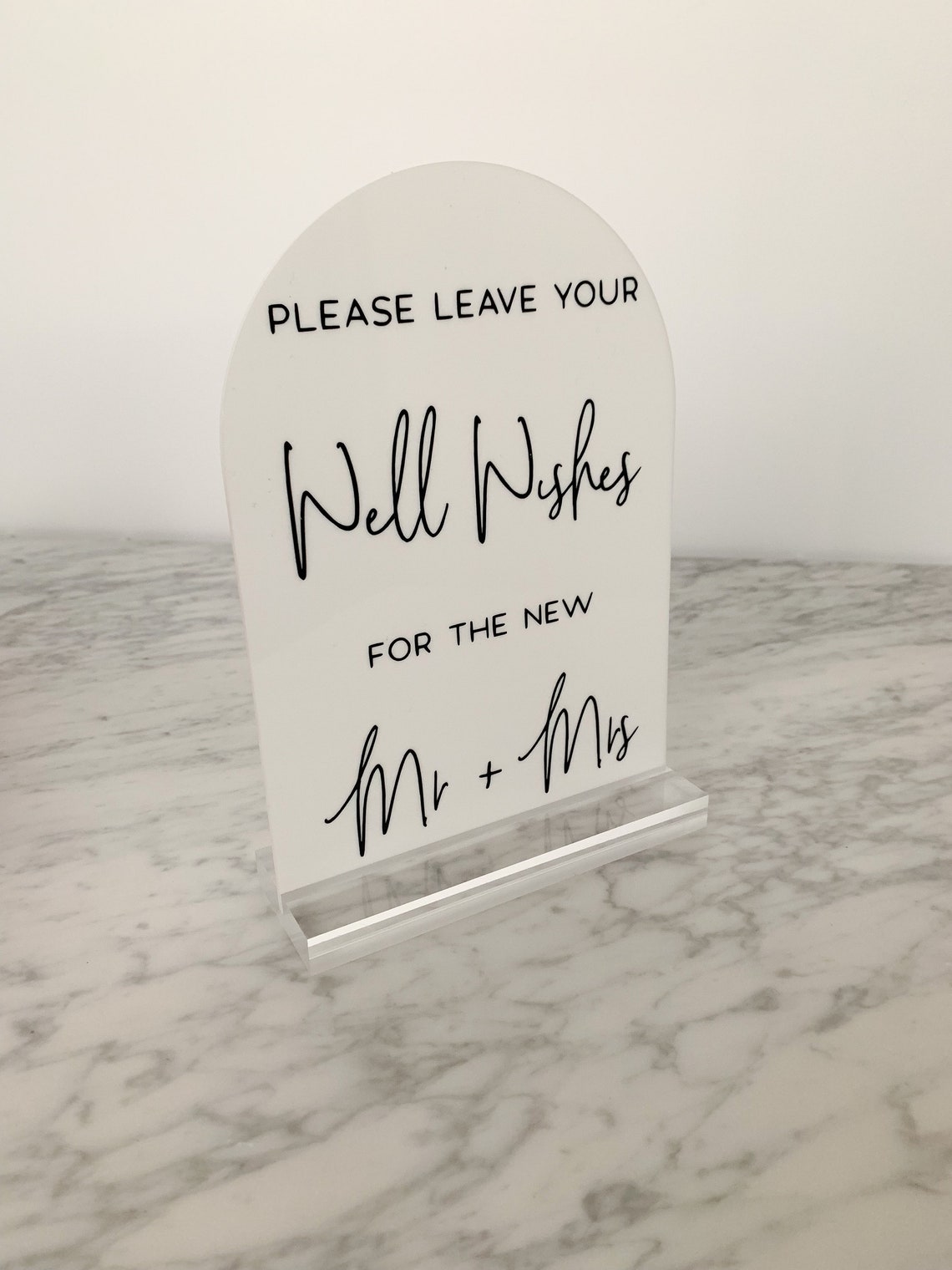 Personalised A5 White Acrylic Sign wedding Engagement | Etsy