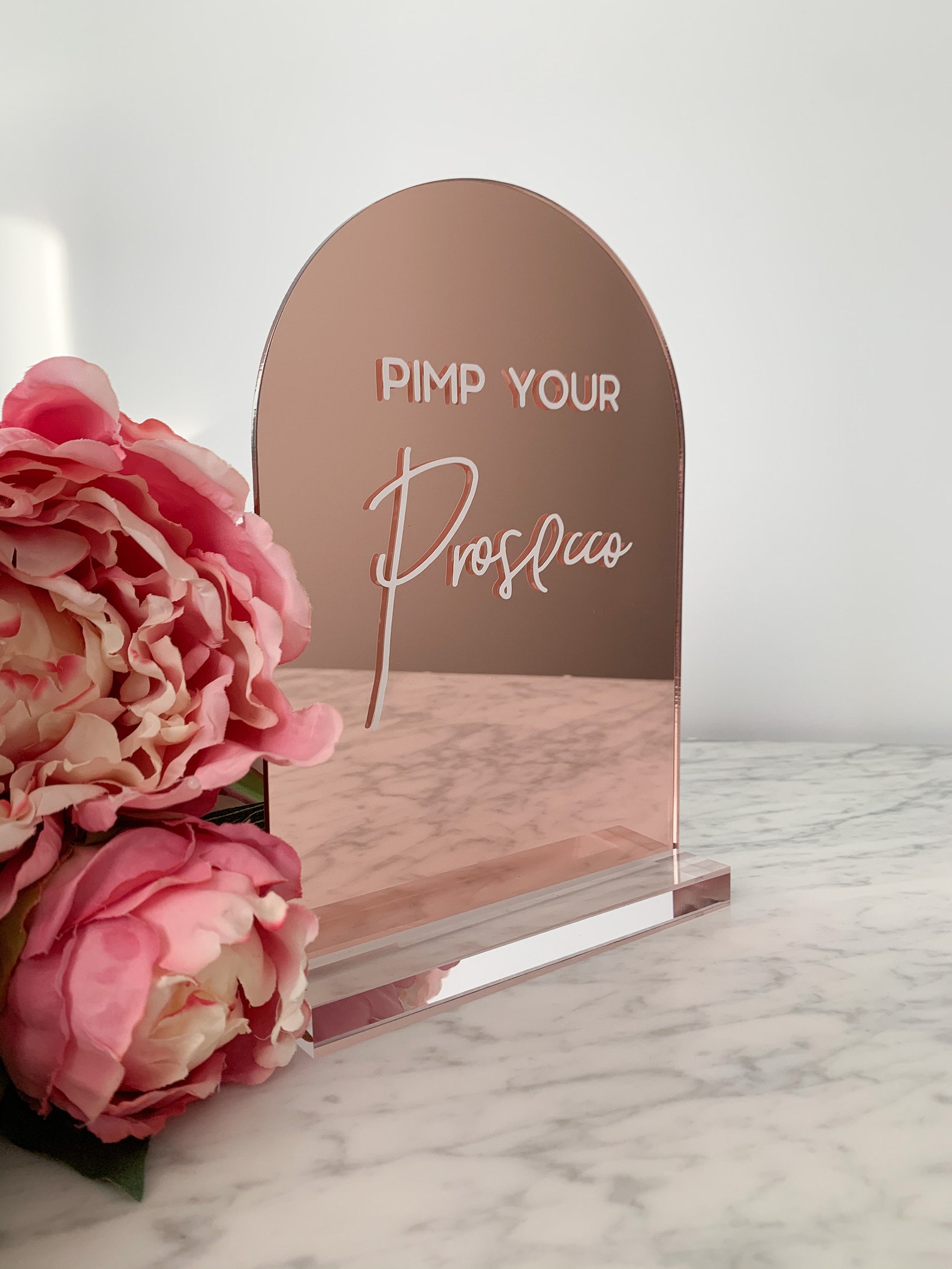 Personalised A5 Rose Gold Acrylic Sign Wedding Engagement - Etsy