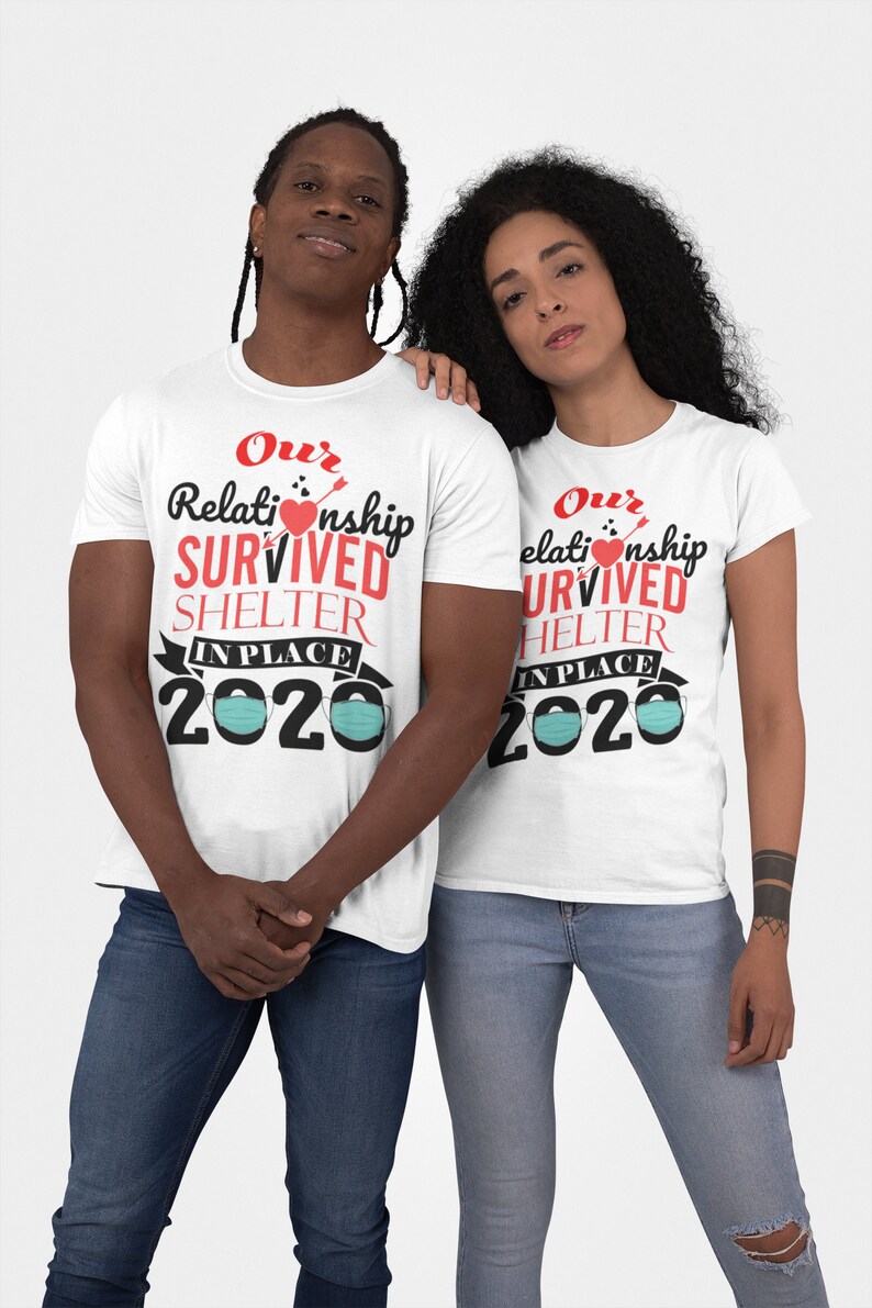 Couples Matching Shirts Shelter in Place T-shirts pair - Etsy