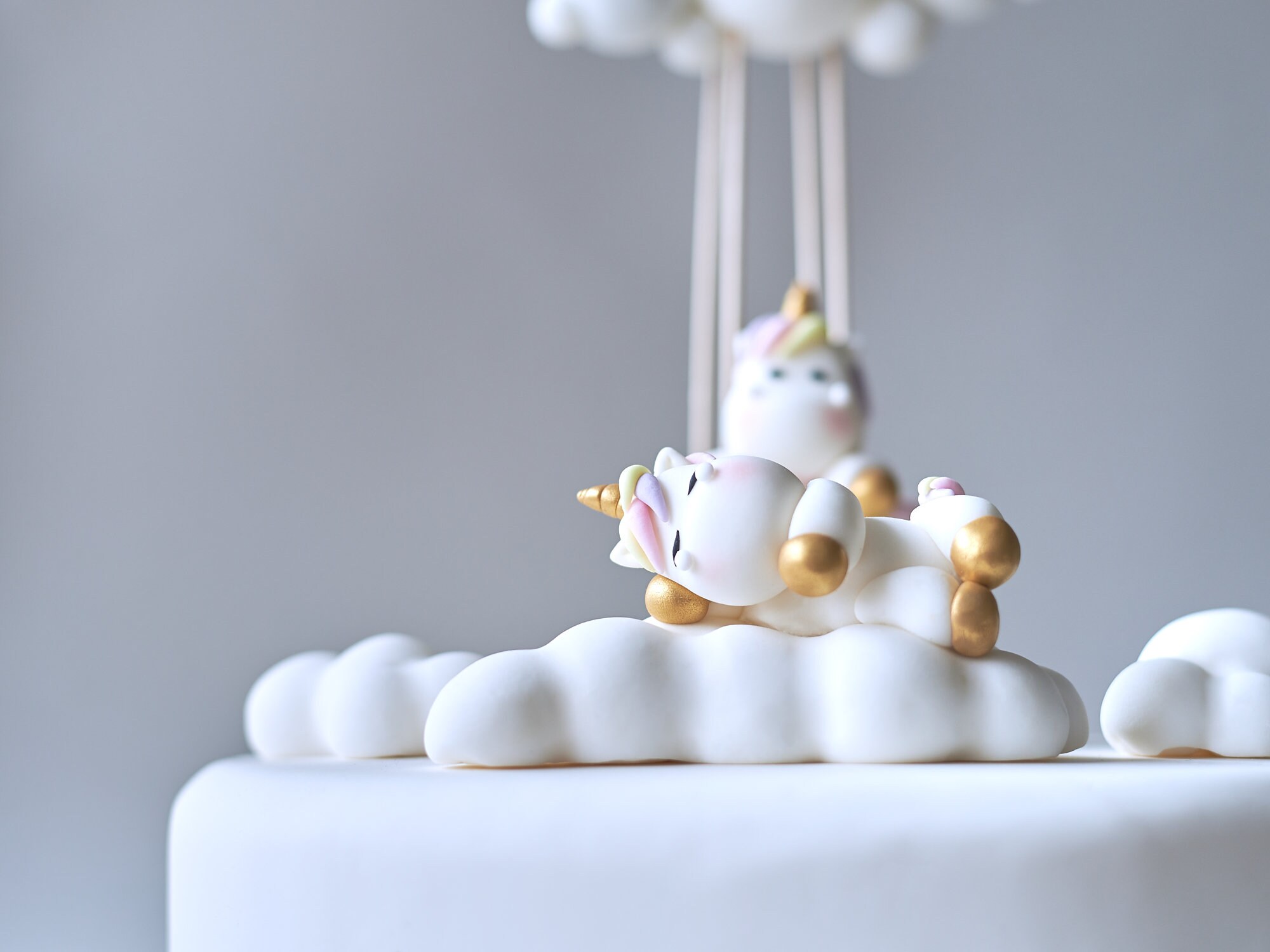 Hot Air Balloon Bunny Fondant Cake Topper Fondant Clouds Block