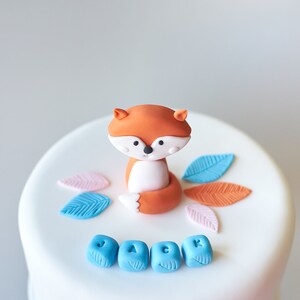 Woodland Fox Fondant Cake Topper, 3D Edible Birthday Cake Topper, Fox ...