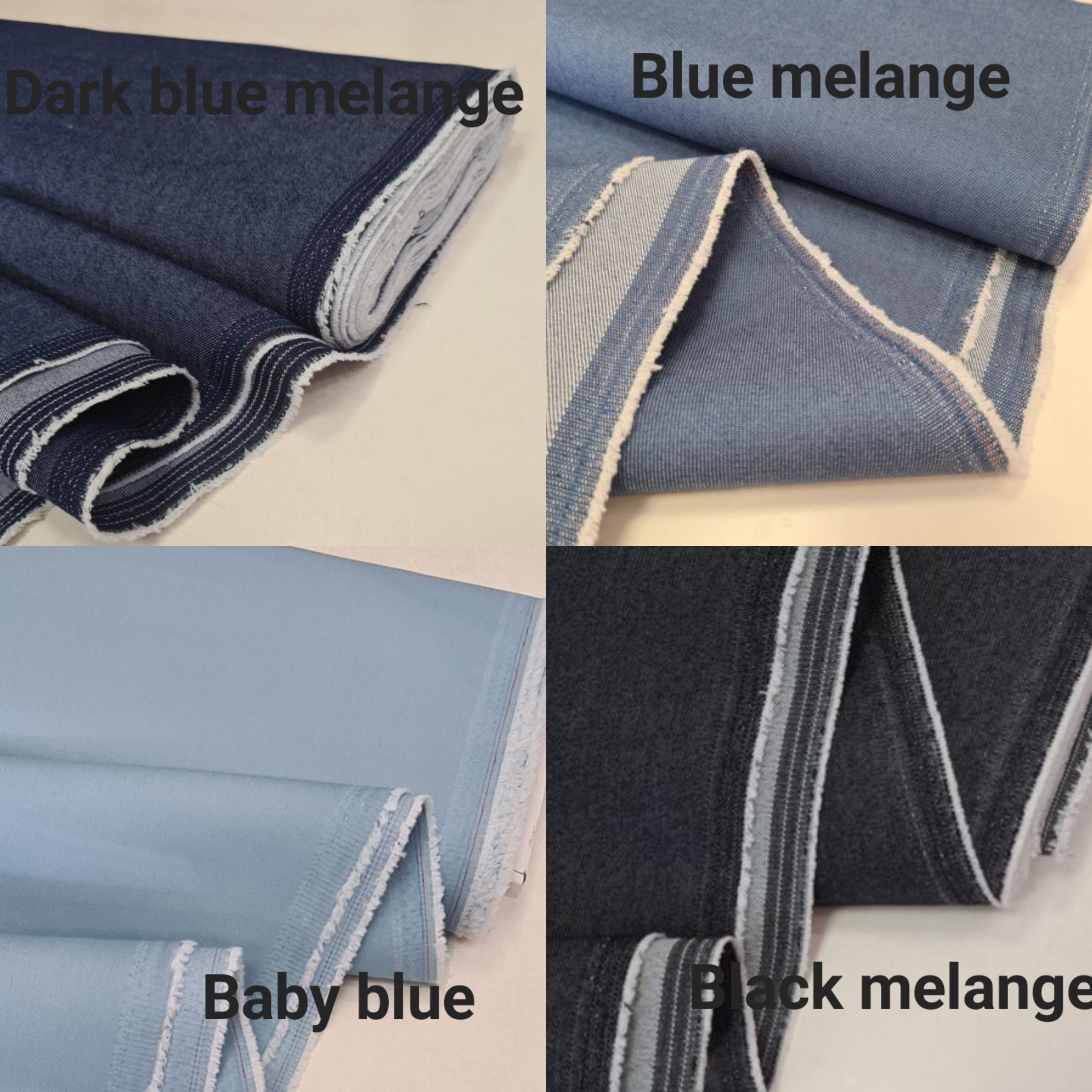 Stretch Denim Fabric: Cotton, Polyester, Elastane Blend/stretch Jeans ...